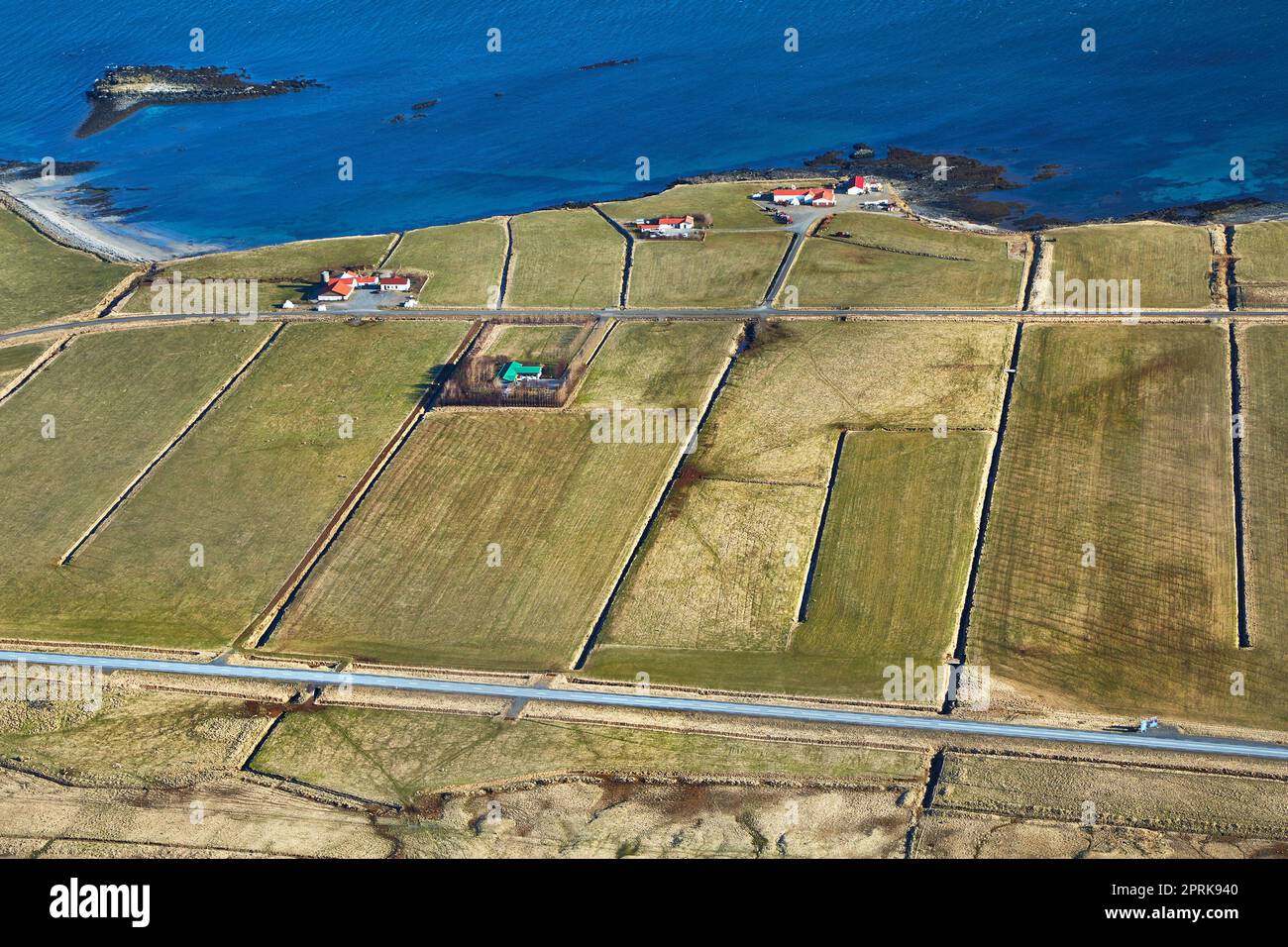 Beautiful aerial pristine icelandic landscape hi-res stock photography ...