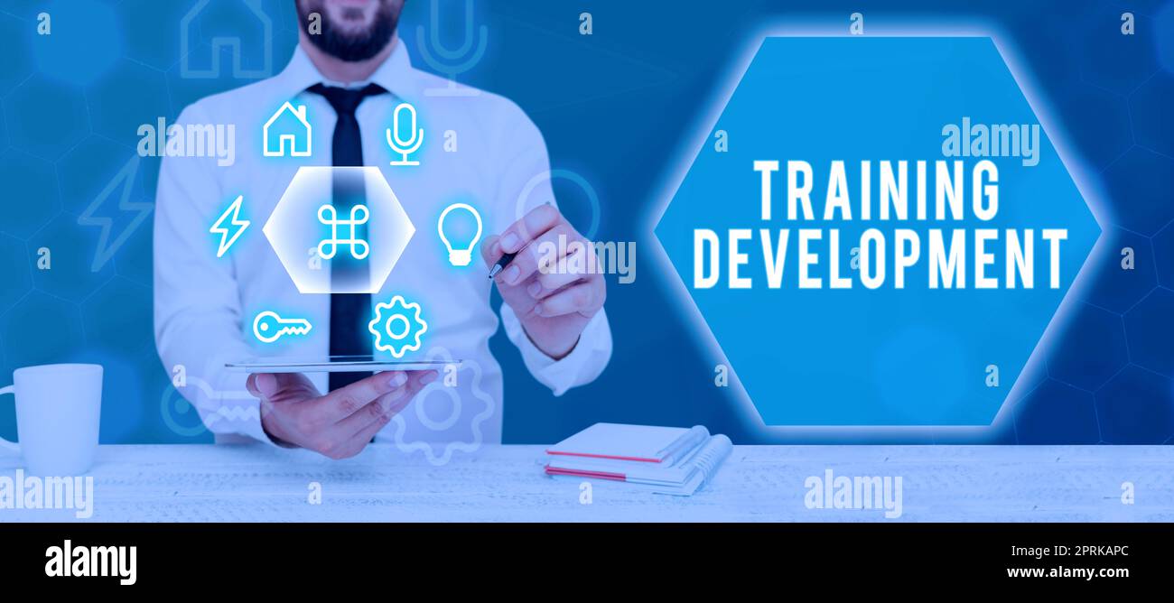 Conceptual caption Training Development, Business overview Learn and ...