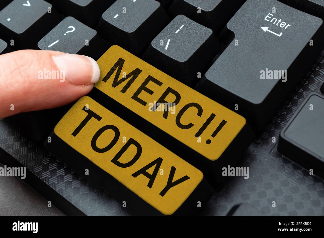 Sign displaying Merci, Conceptual photo thank you in French what is ...