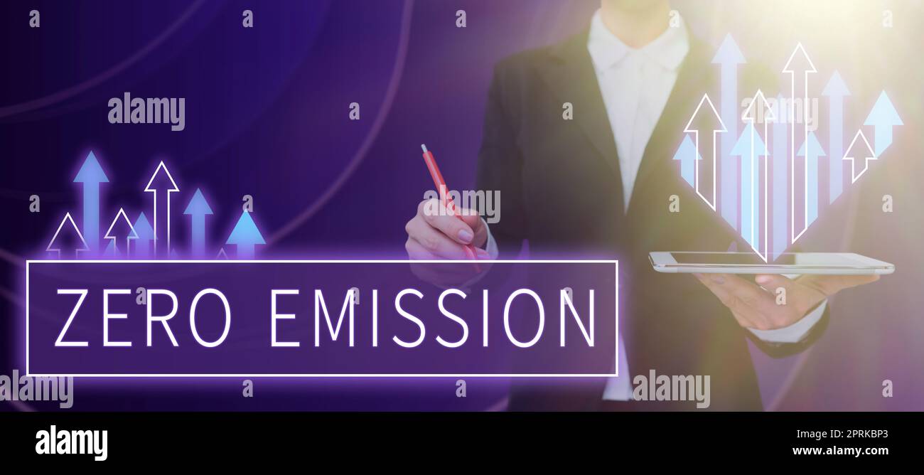 Inspiration showing sign Zero Emission, Business overview refers to an ...