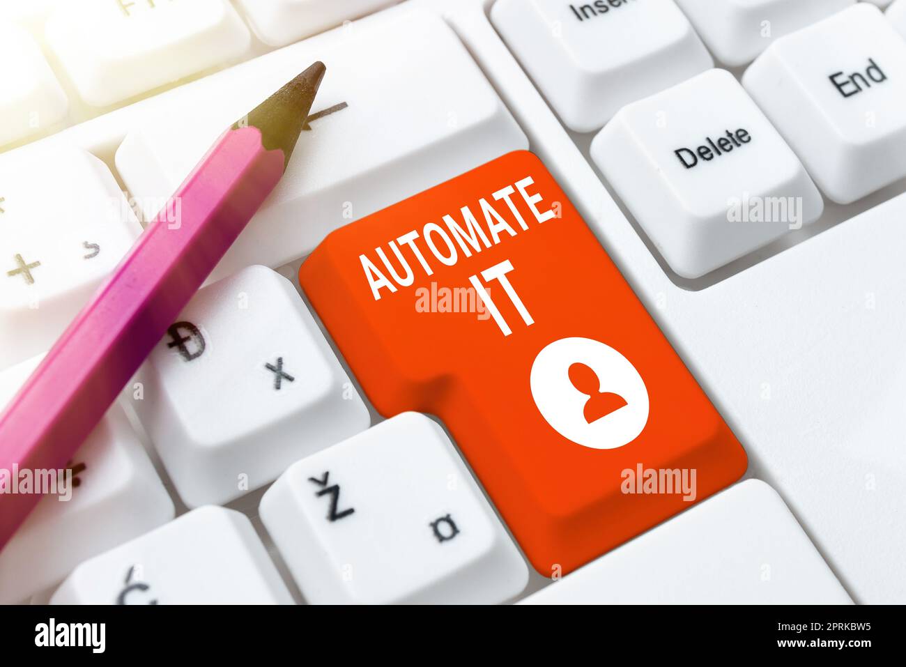 Writing displaying text Automate It, Business idea convert process or ...