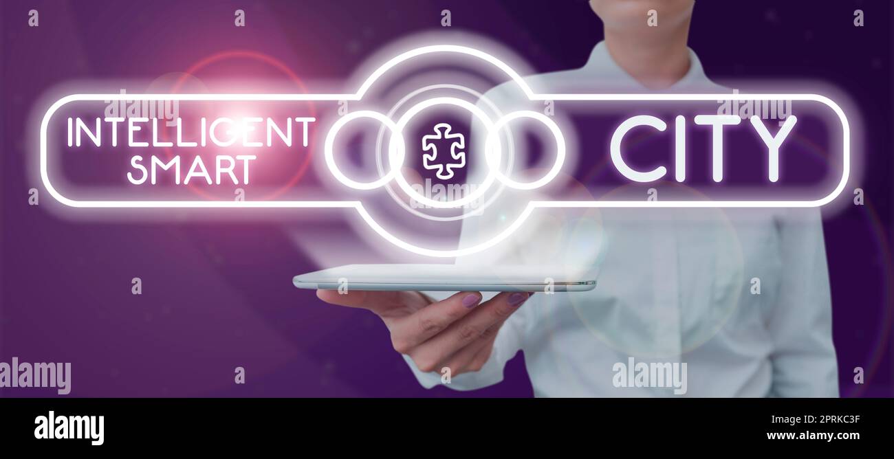 Writing displaying text Intelligent Smart City, Word Written on Urban ... Writing displaying text Intelligent Smart City, Word Written on Urban ...