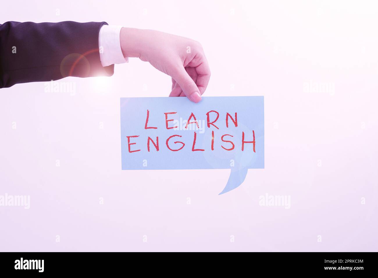 Text showing inspiration Learn English, Business idea Universal ...