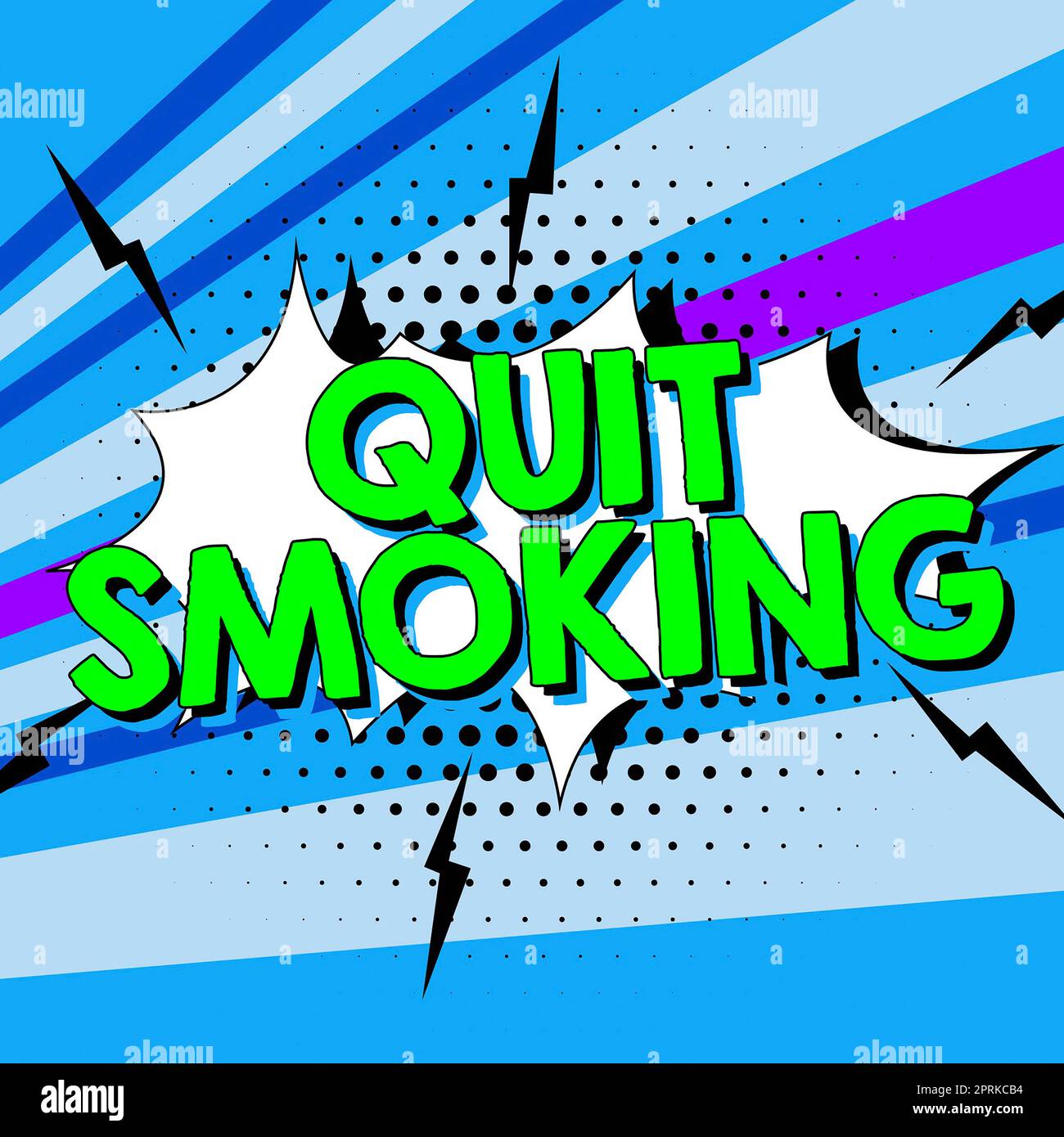 Hand writing sign Quit Smoking, Internet Concept Discontinuing or ...