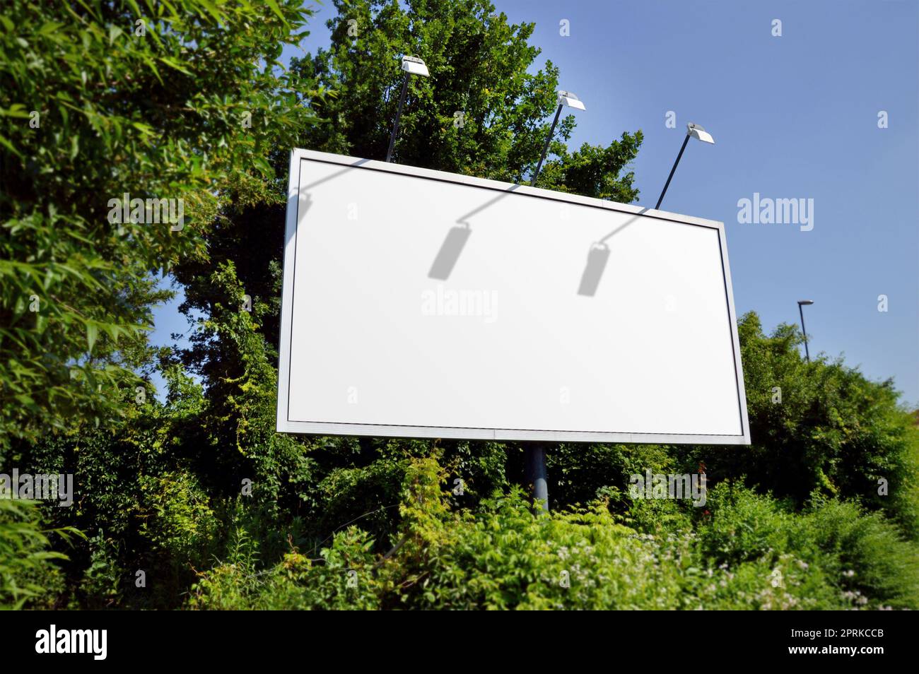 Advertising Outdoor Blank Billboard in the City Stock Photo - Alamy
