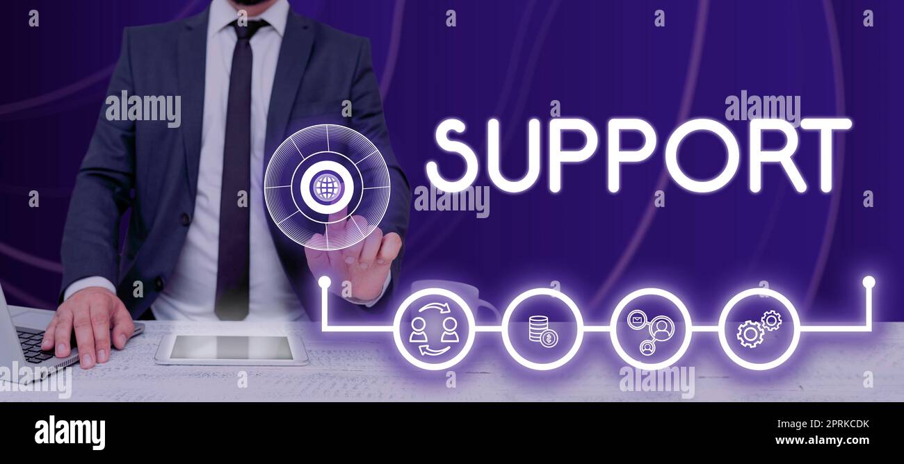 Inspiration showing sign Support, Business concept thing that bears the ...