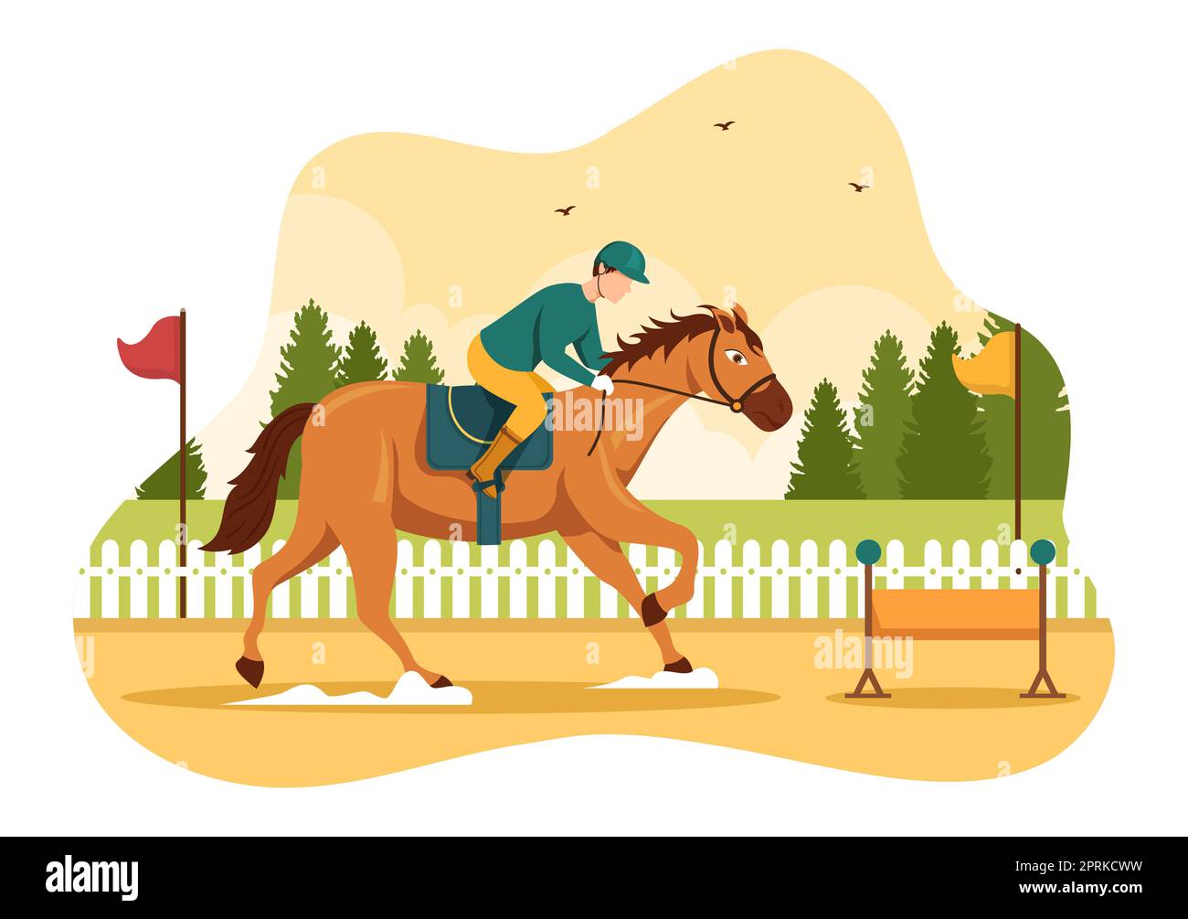 Horse Racing Competition in a Racecourse with Equestrian Performance ...