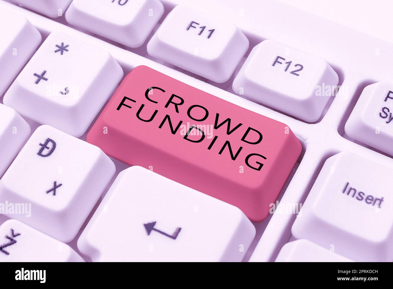 Conceptual display Crowd Funding, Business idea Fundraising Kickstarter ...