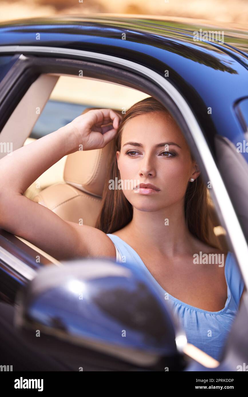 Person behind wheel driving view hi-res stock photography and images ...
