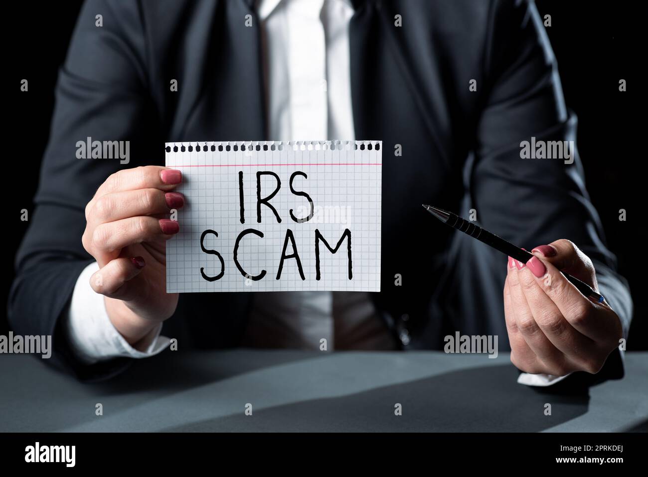 Handwriting text Irs Scam, Conceptual photo targeted taxpayers by ...