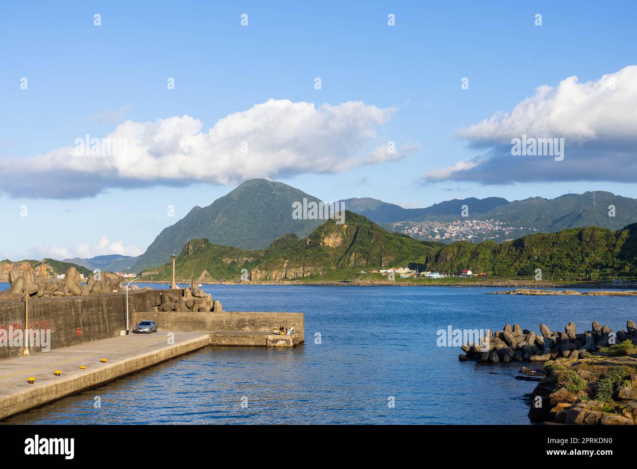 Keelung, Taiwan 19 August 2022: Badouzi Harbor in Keelung of Taiwan ...