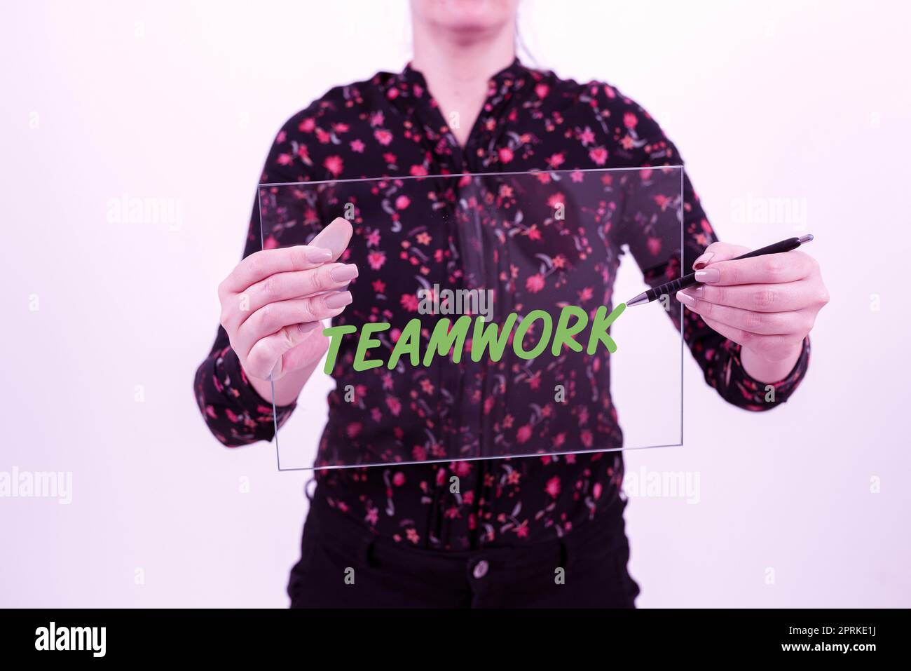 Hand writing sign Teamwork, Business idea Group of showing who work ...