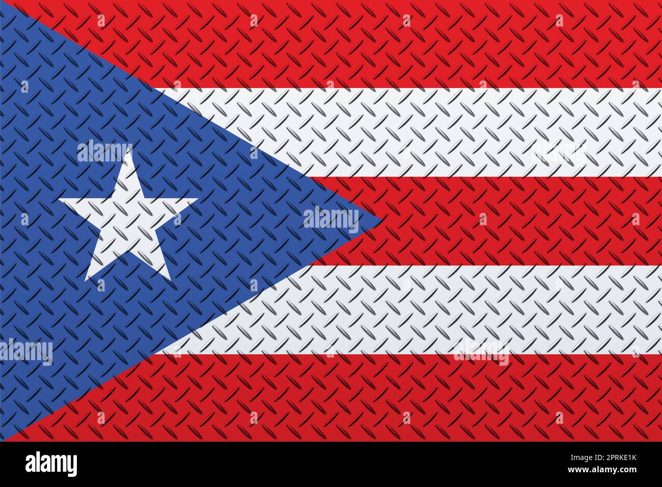 3D Flag of Puerto Rico on a metal wall background Stock Photo - Alamy