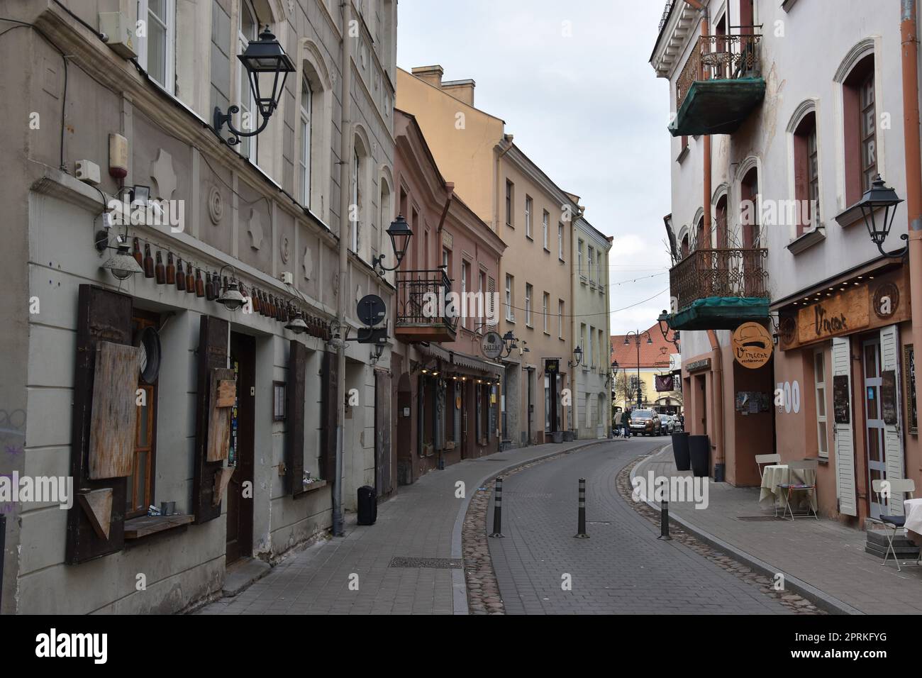 Vilnius, capital of Lithuania: old city streets Stock Photo - Alamy