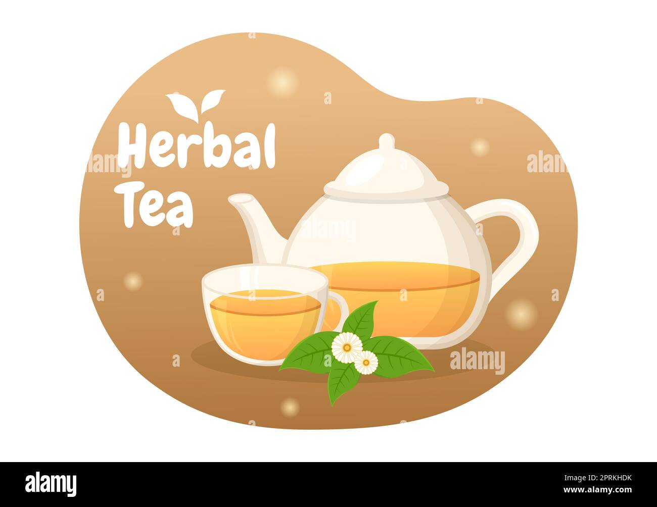 Herbal Tea with Chamomile Leaves of Health Drink Green to Increase ...