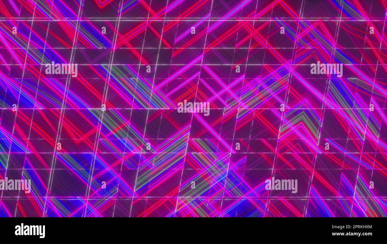 Random neon lines. Computer generated 3d render Stock Photo - Alamy