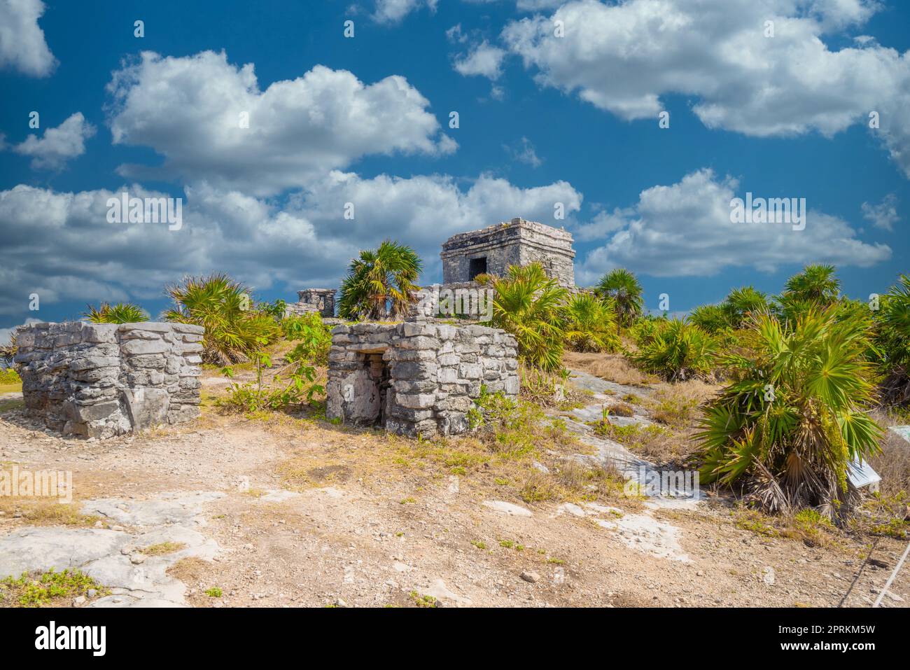 Structure 45, offertories on the hill near the beach, Mayan Ruins in ...