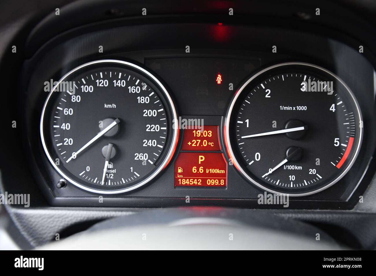 Speedometer unit of a car in closeup Stock Photo - Alamy
