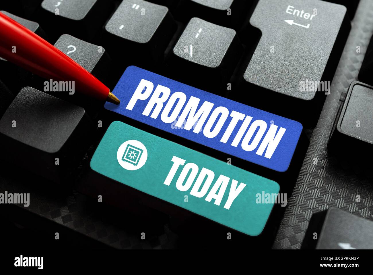 Text caption presenting Promotion, Business overview the general word ...