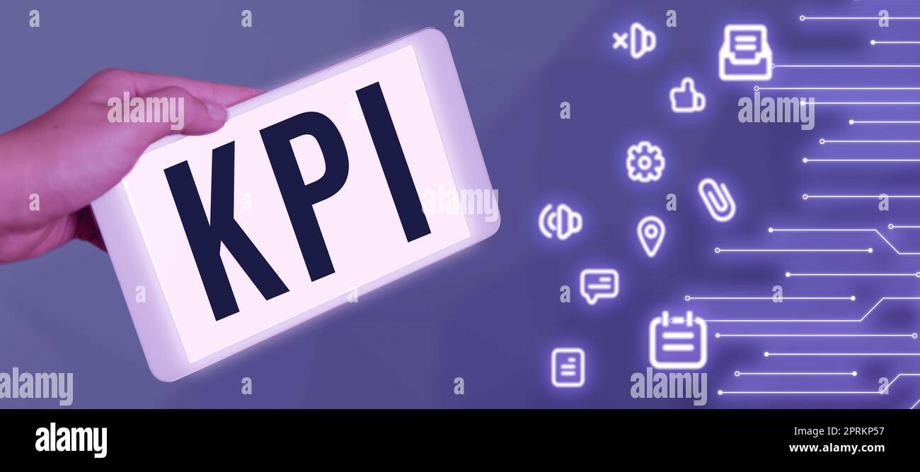 Inspiration showing sign Kpi, Word for demonstrates how effectively ...