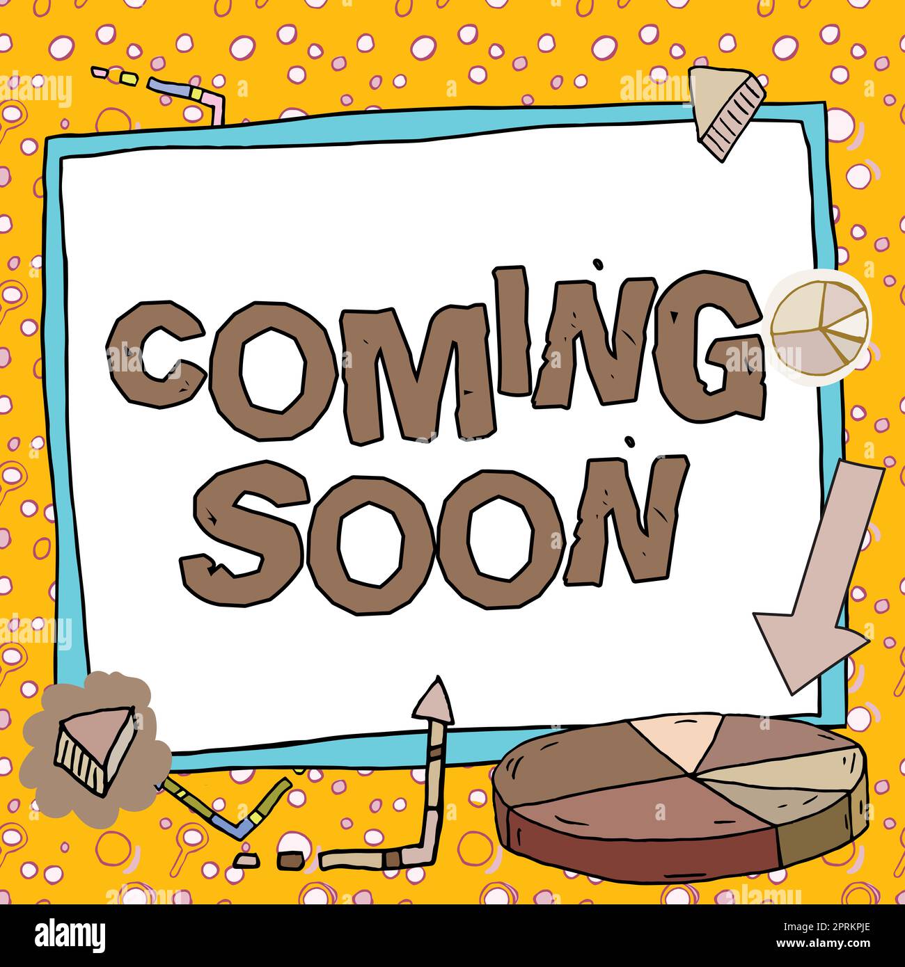 Hand writing sign Coming Soon, Business idea something is going to ...