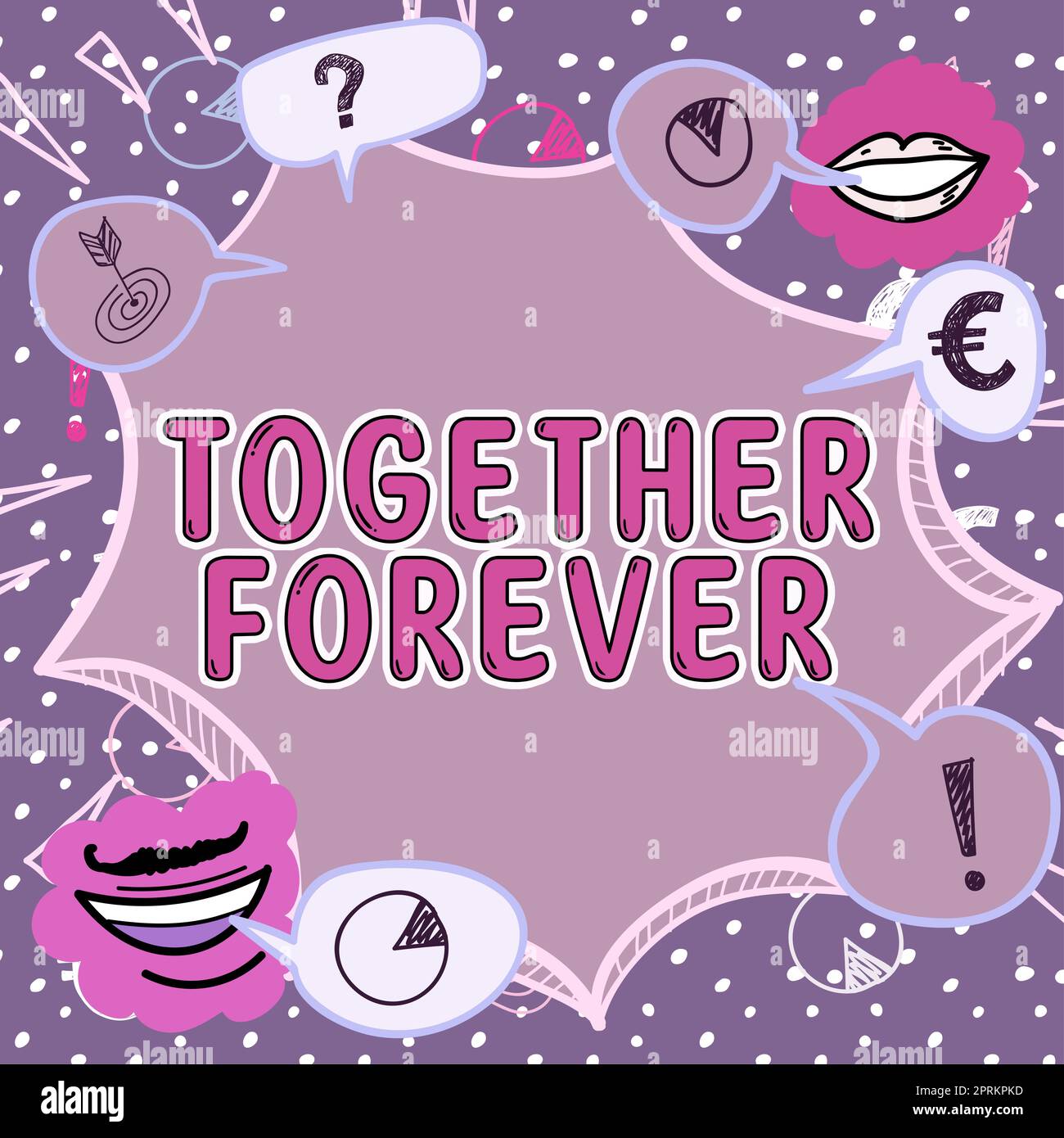 Conceptual display Together Forever, Word for learn specific knowledge ...