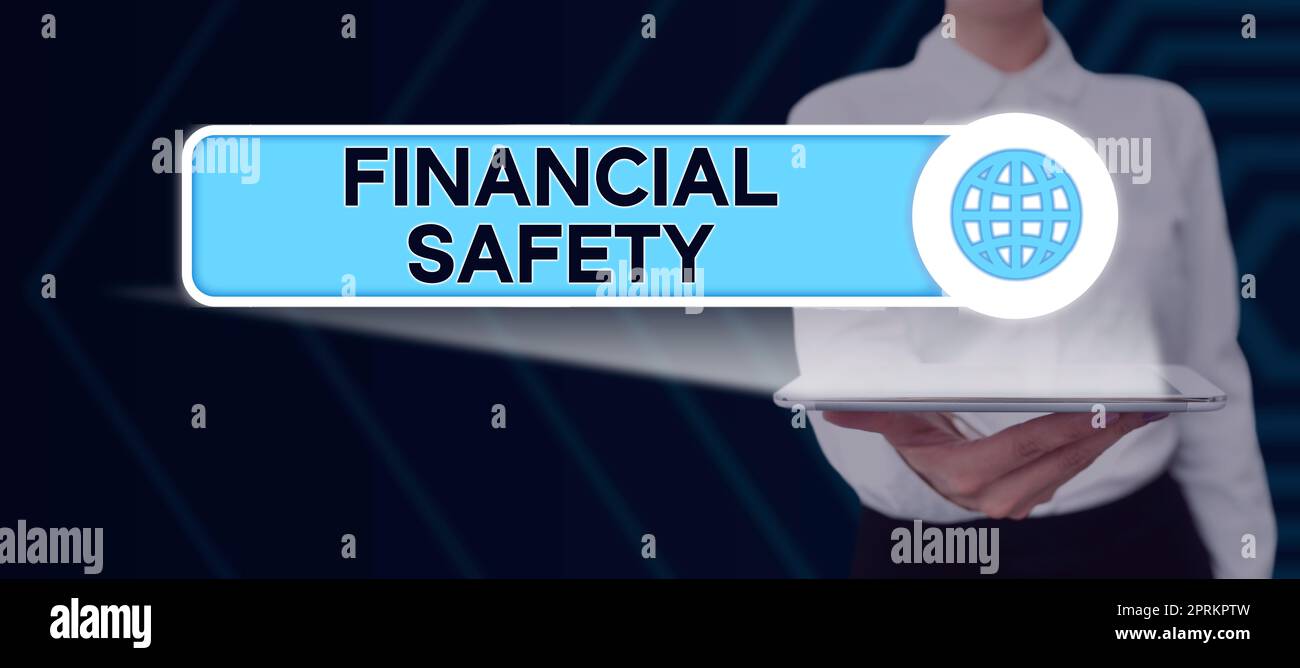Conceptual display Financial Safety, Conceptual photo visual image such ...