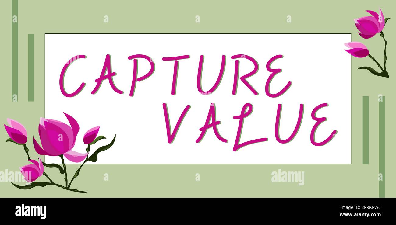 Text caption presenting Capture Value, Conceptual photo Customer ... Text caption presenting Capture Value, Conceptual photo Customer ...