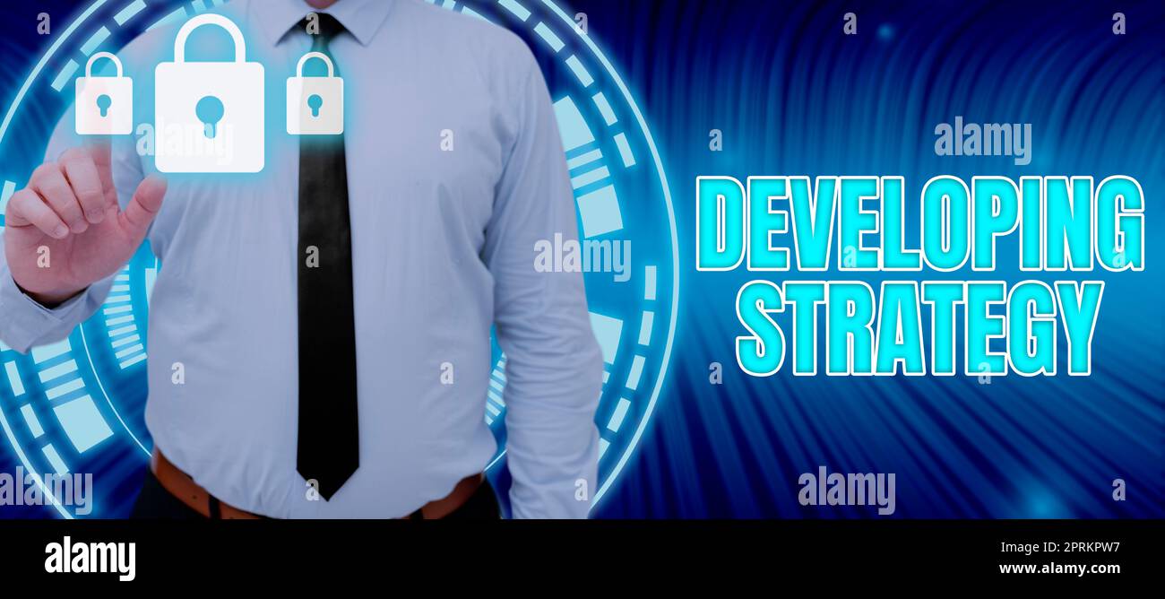 Hand writing sign Developing Strategy, Business concept Powerful Ways ...