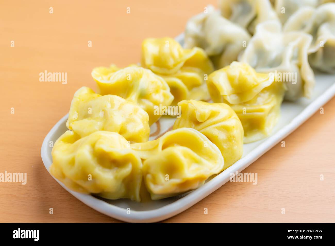 Steamed Corn and meat dumpling Stock Photo - Alamy