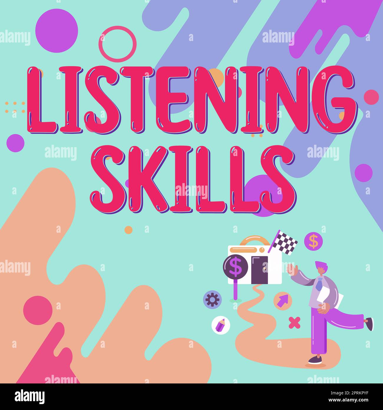 Handwriting text Listening Skills, Business approach search phrases ...