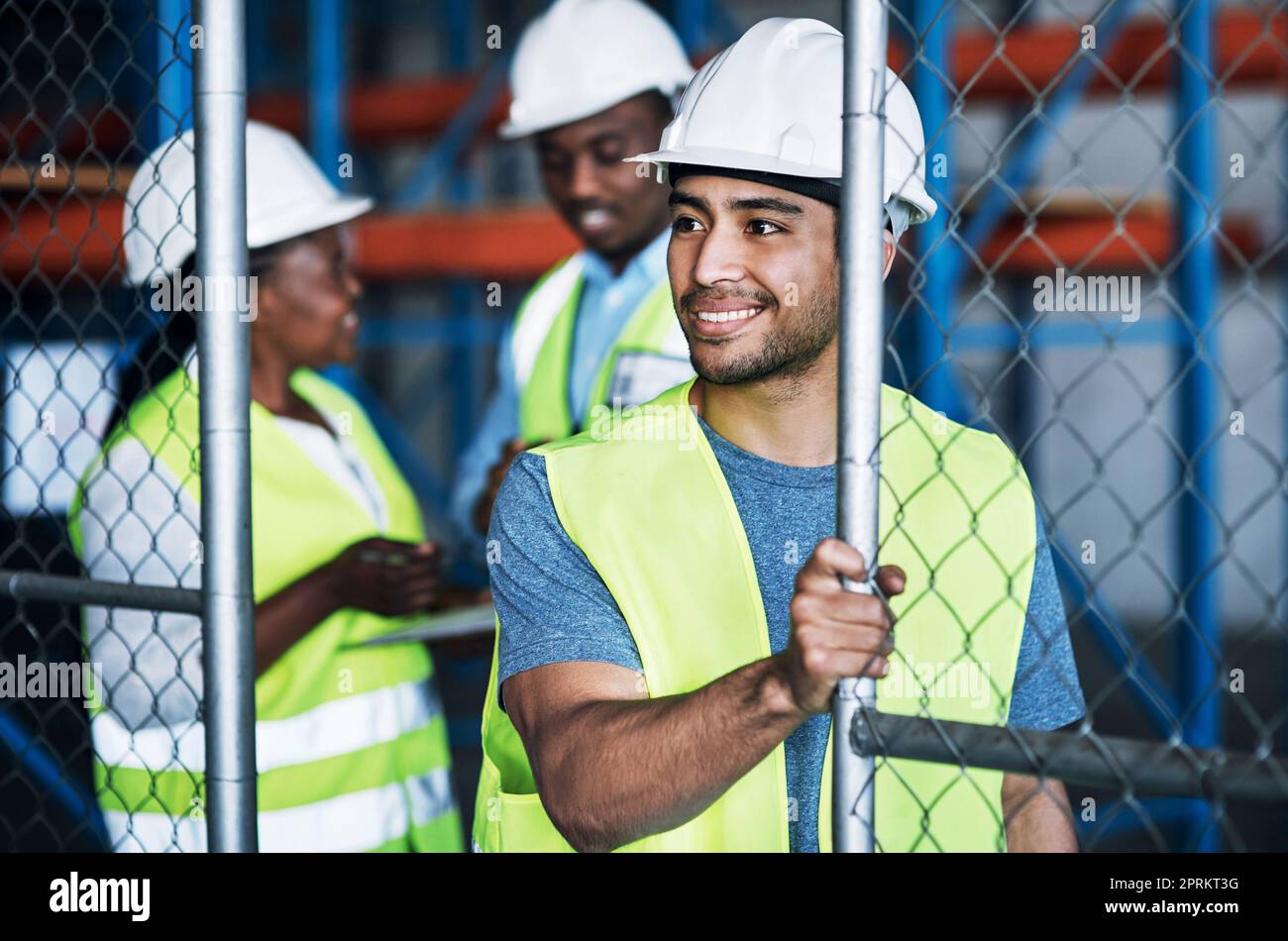 Did someone call for a safety inspector. a young builder opening the ...