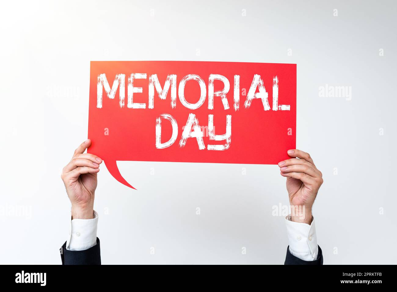 Hand writing sign Memorial Day, Conceptual photo To honor and ...