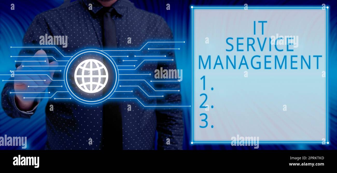 Hand writing sign It Service Management, Business idea Activity ...