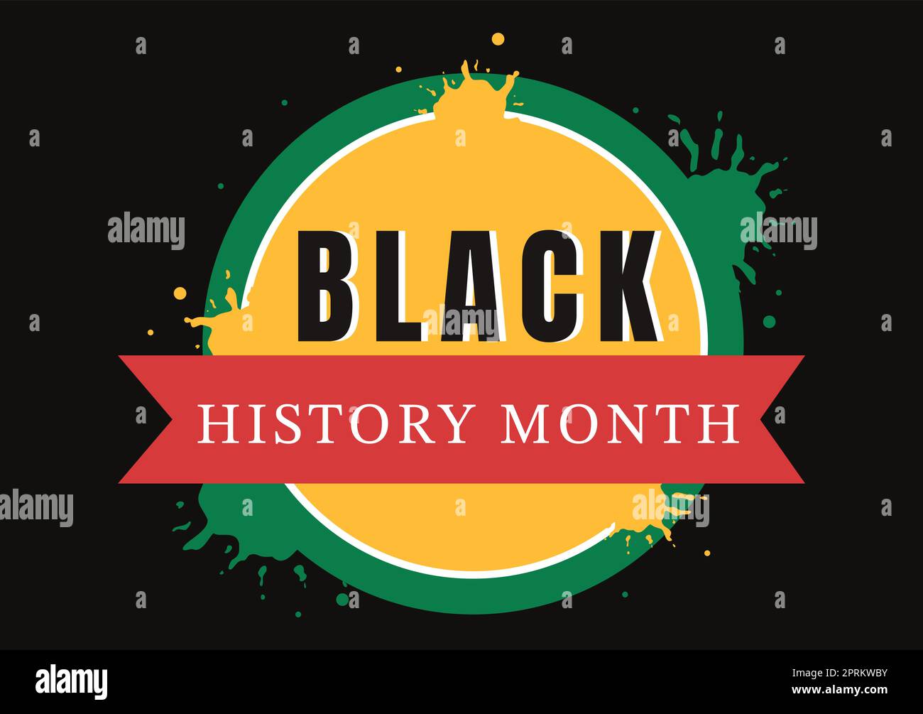 Black History Month Template Hand Drawn Cartoon Flat Background ...