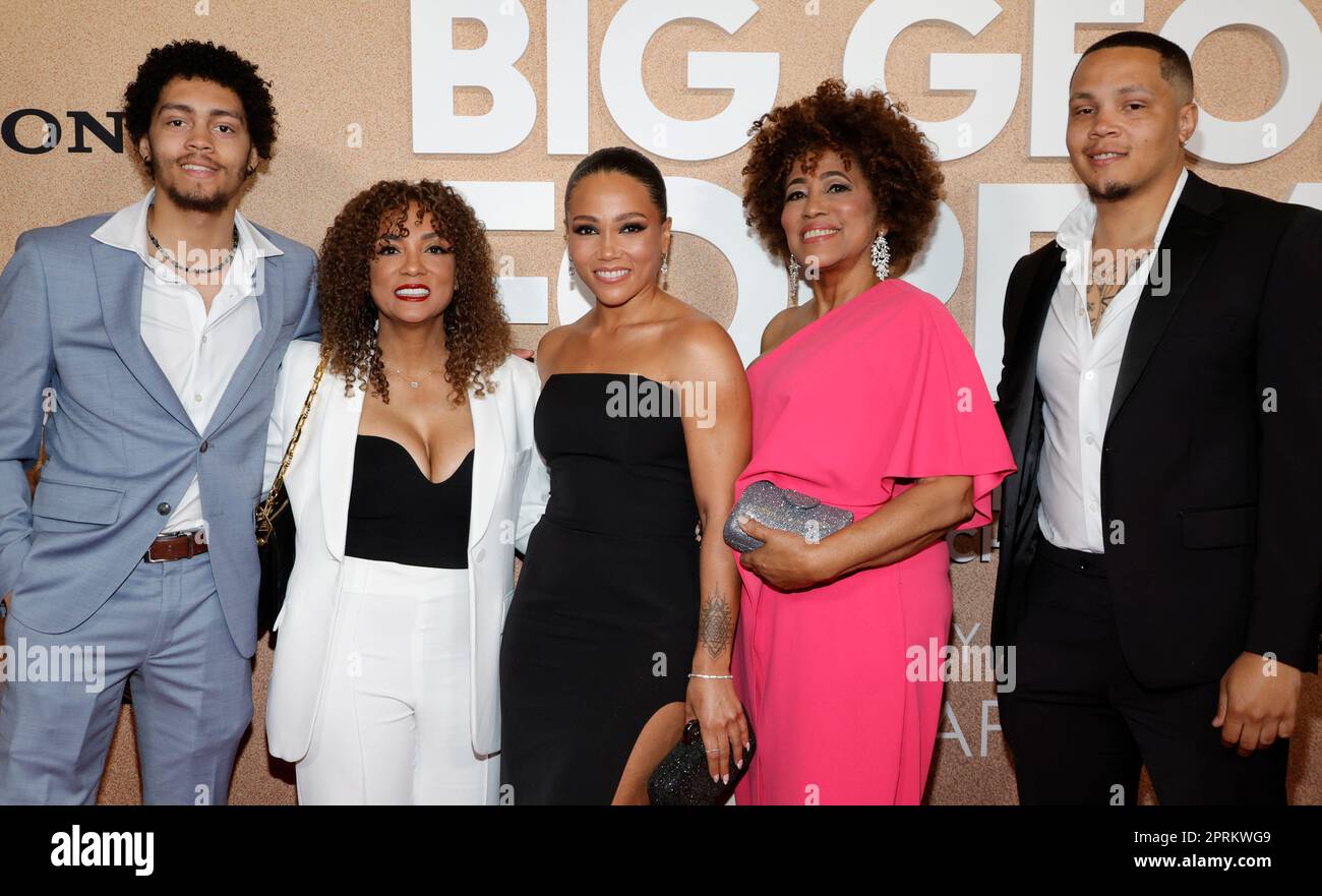Los Angeles, Ca. 26th Apr, 2023. Jasmine Mathews, Family At The World ...