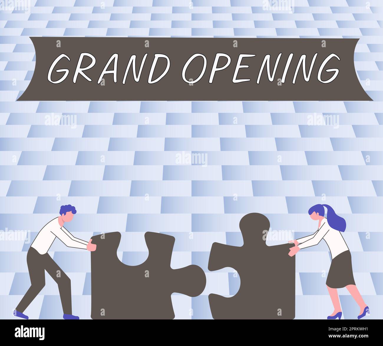 Hand writing sign Grand Opening, Business showcase Ribbon Cutting New ...