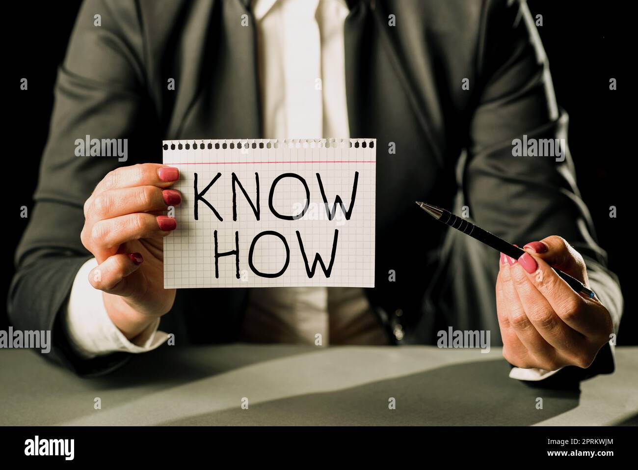 Text sign showing Know How, Internet Concept The process to learn of ...