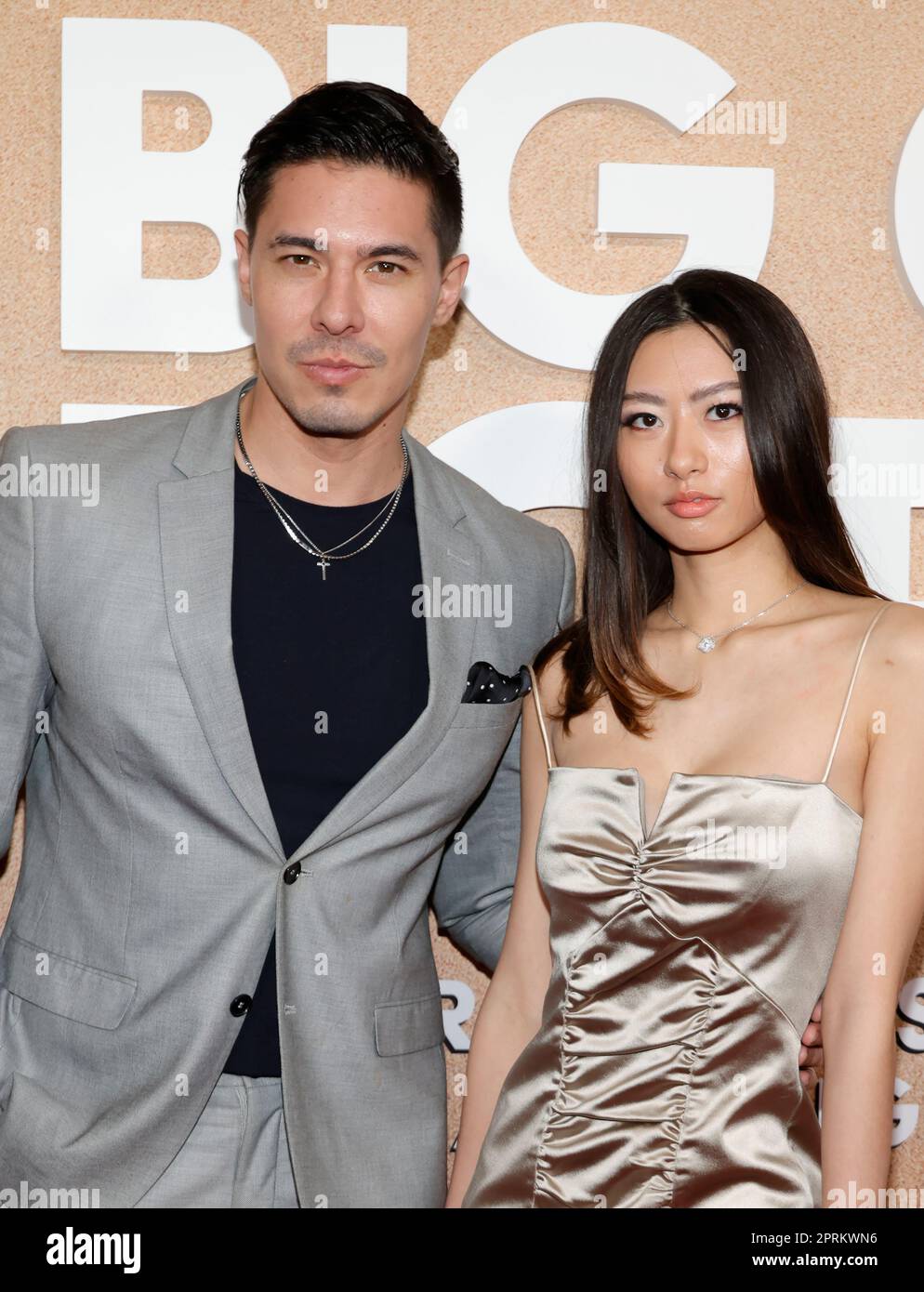 26 April 2023 Los Angeles, California - Lewis Tan, Felicity Tjio. the ...