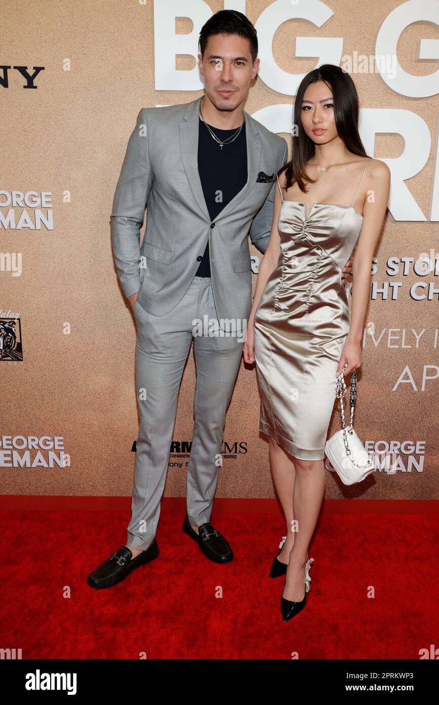 26 April 2023 Los Angeles, California - Lewis Tan, Felicity Tjio. the ...