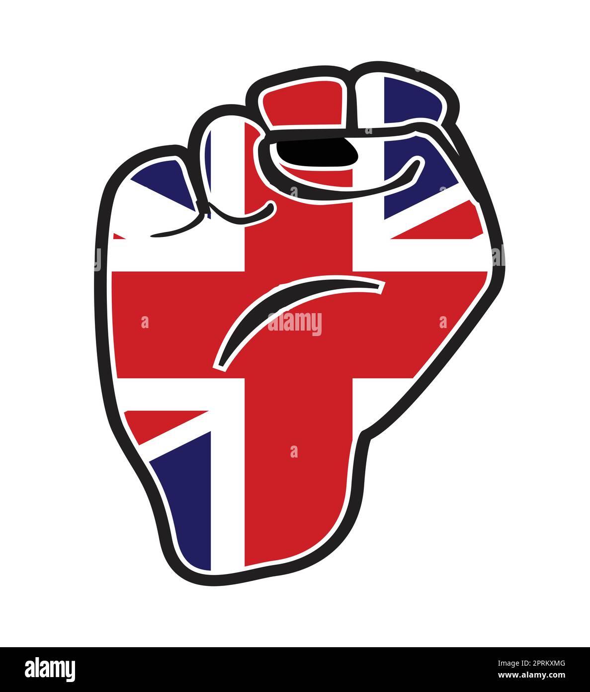 Union Jack Flag Power Fist Stock Vector Image & Art - Alamy