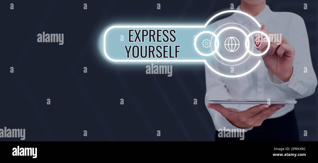 Sign Displaying Express Yourself Internet Concept Ability Of A Computer To Scan And Recognize