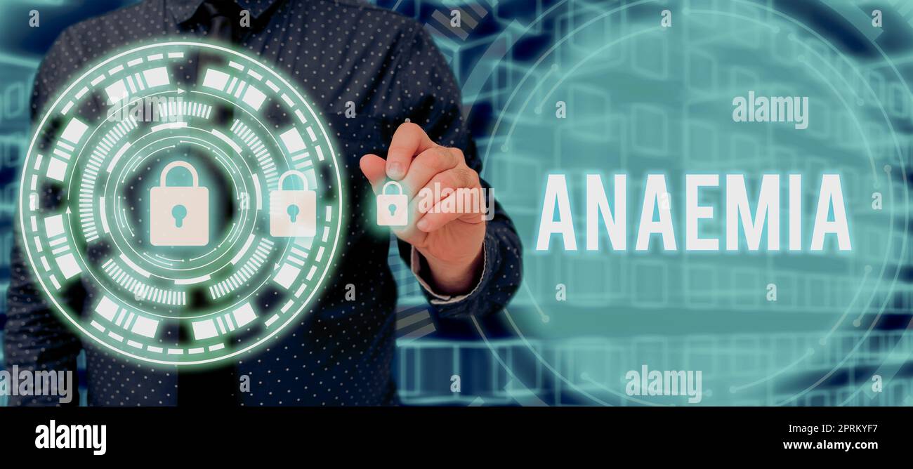 Sign displaying Anaemia, Concept meaning the practice of prescription ... Sign displaying Anaemia, Concept meaning the practice of prescription ...