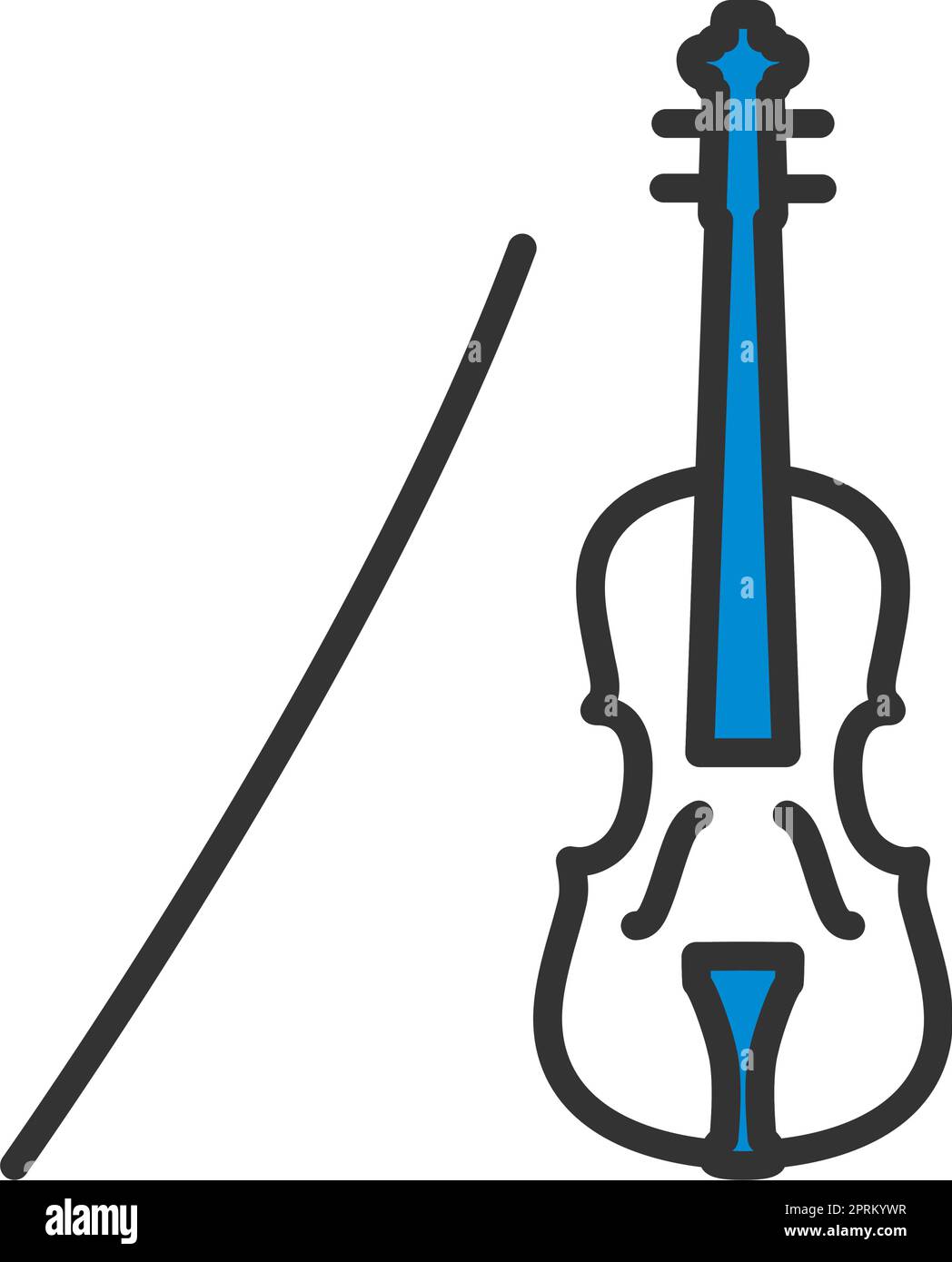Music violin outline hi-res stock photography and images - Alamy