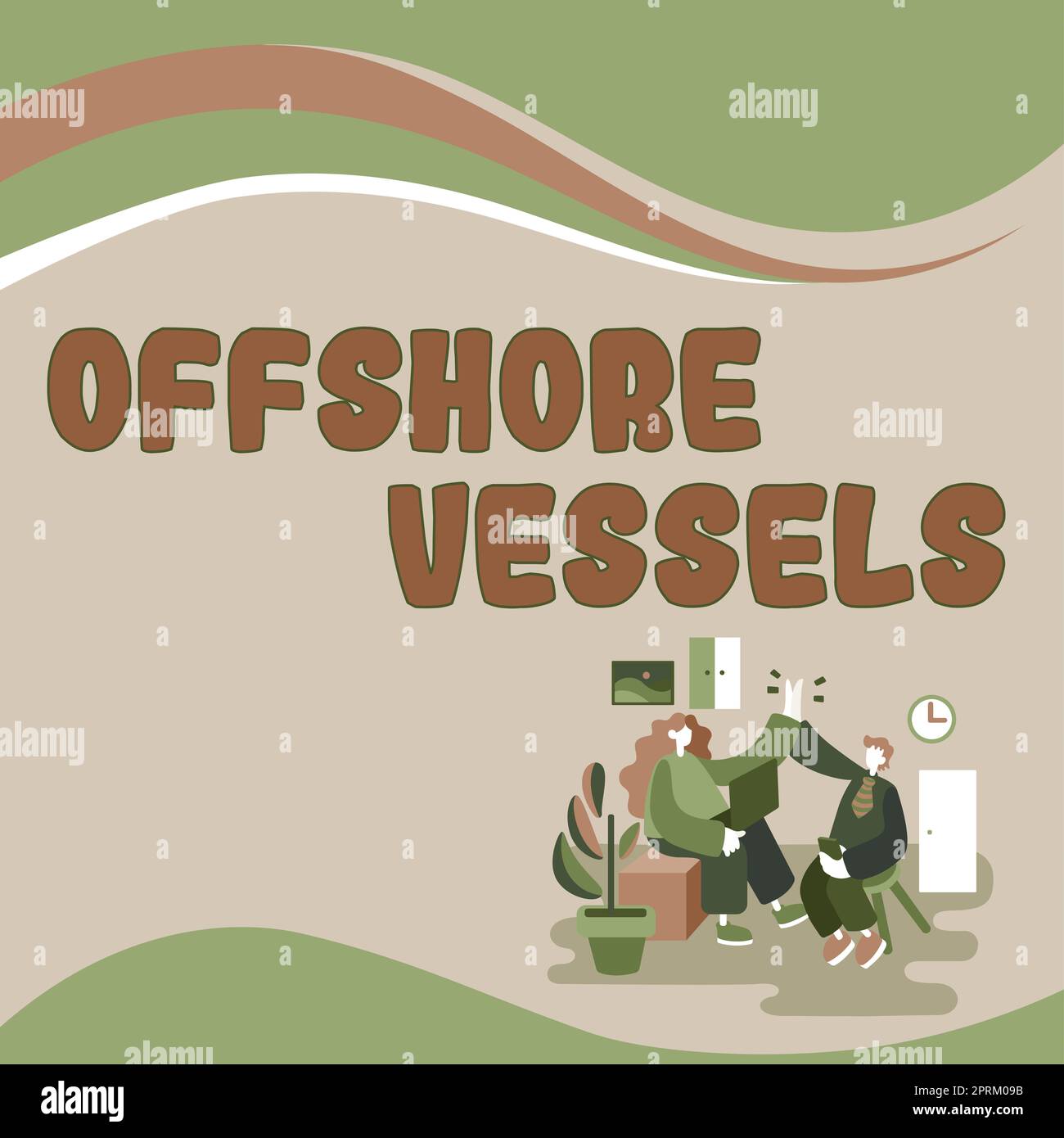 Hand writing sign Offshore Vessels, Business showcase kind of learning ...
