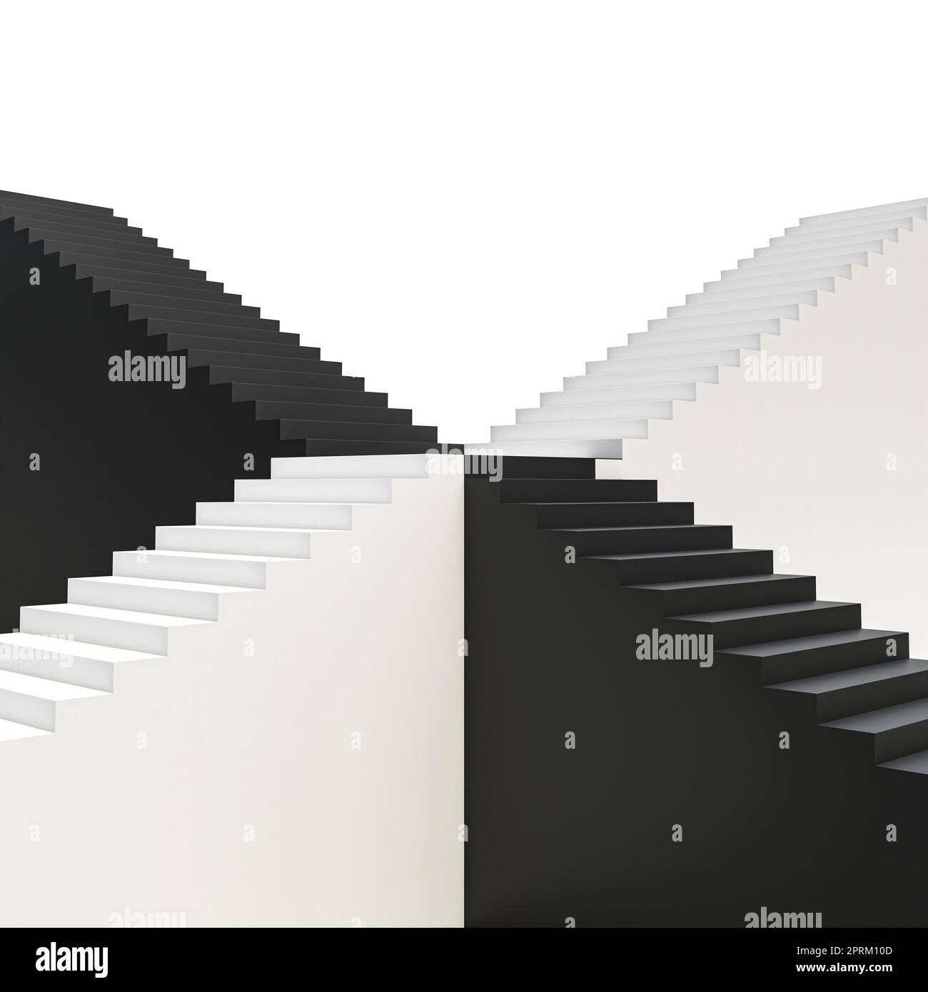 alternating black and white scales. 3d render Stock Photo - Alamy