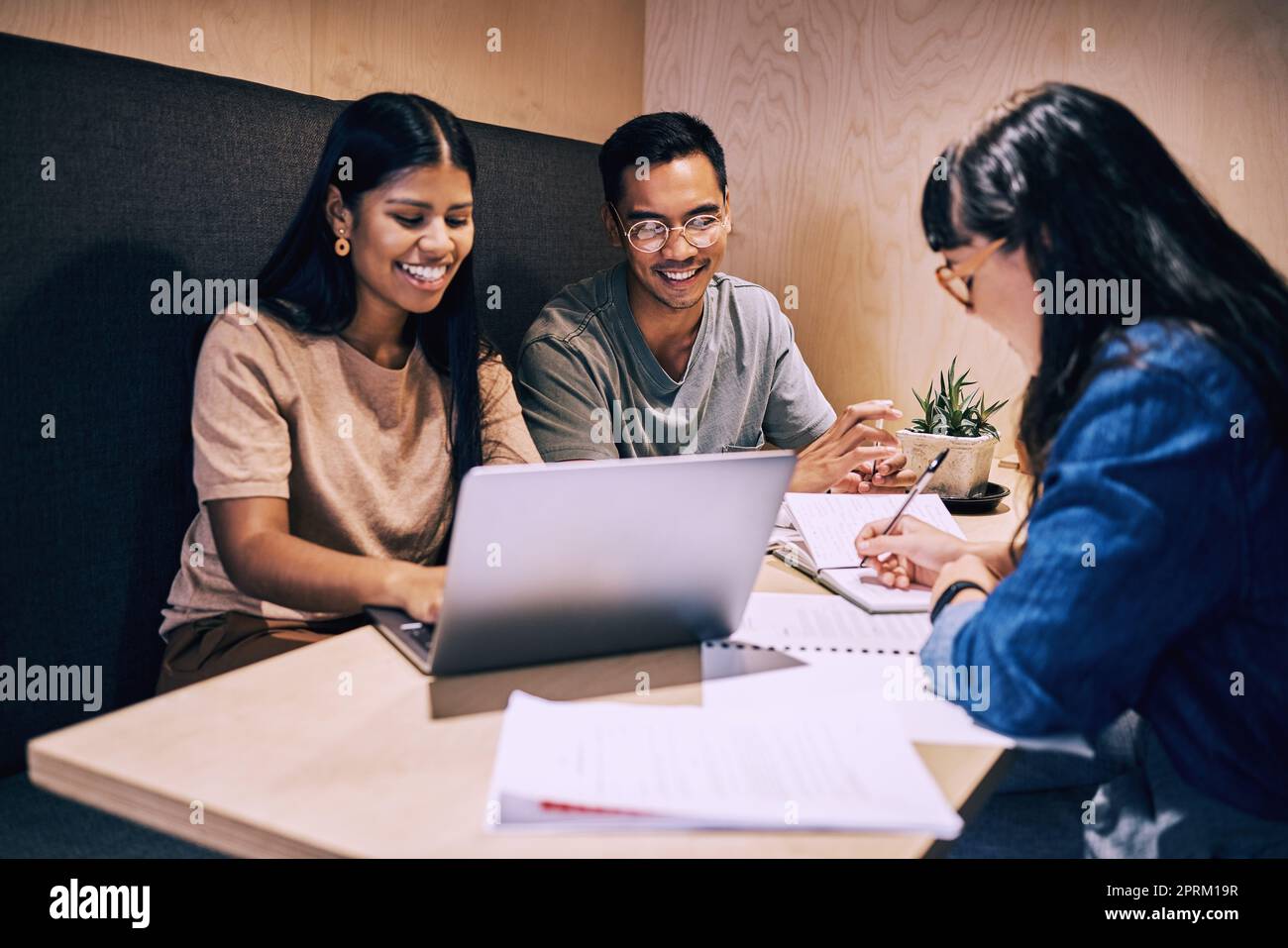 We work best when we work together. three creatives working together ...