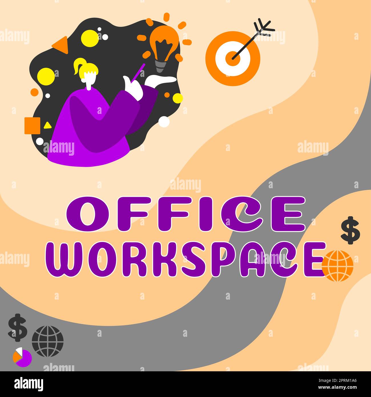 Hand writing sign Office Workspace, Internet Concept contract modelled ...