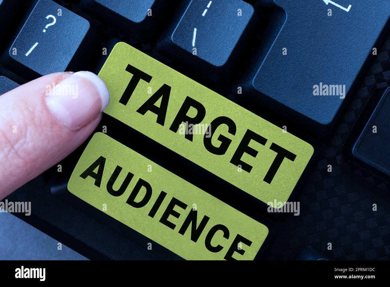 Sign displaying Target Audience, Internet Concept intended group of ...