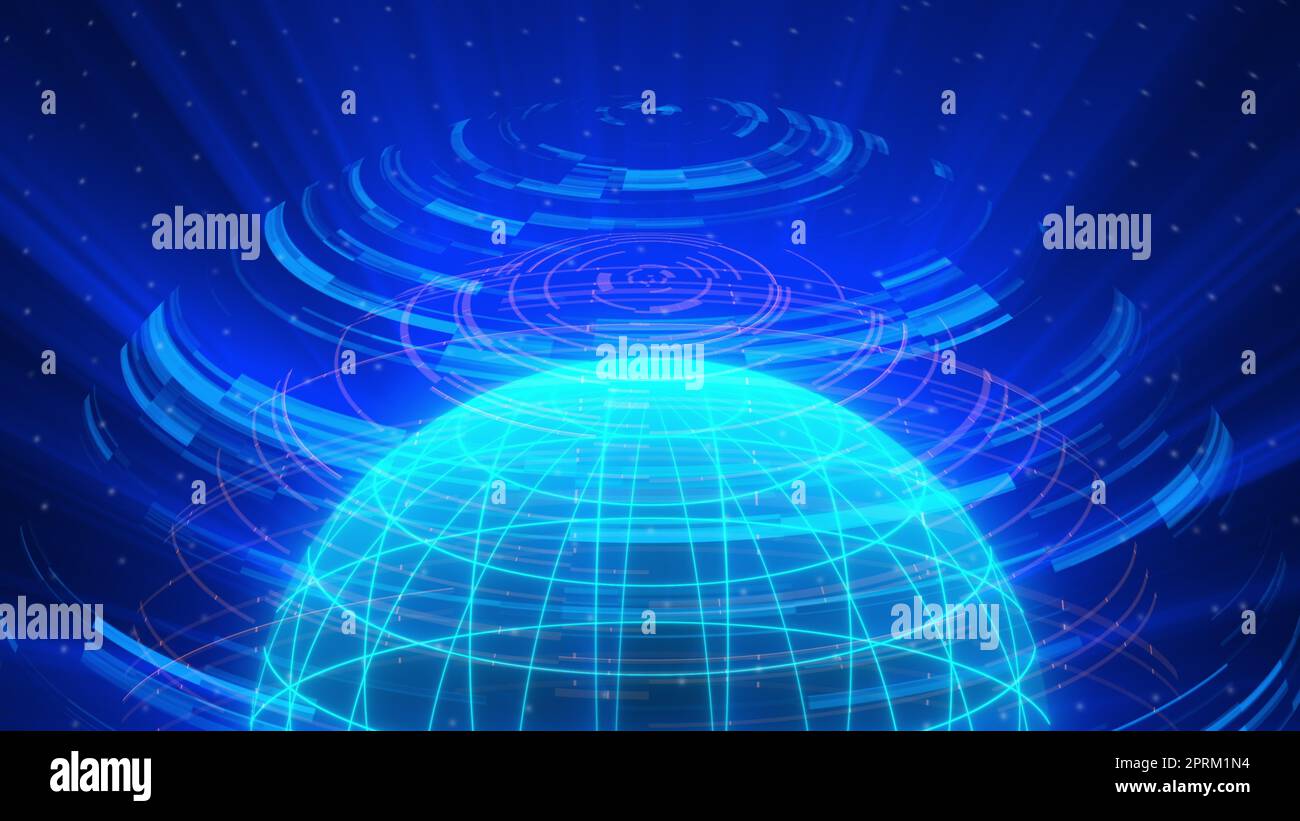 Digital world map. Computer generated 3d render Stock Photo - Alamy